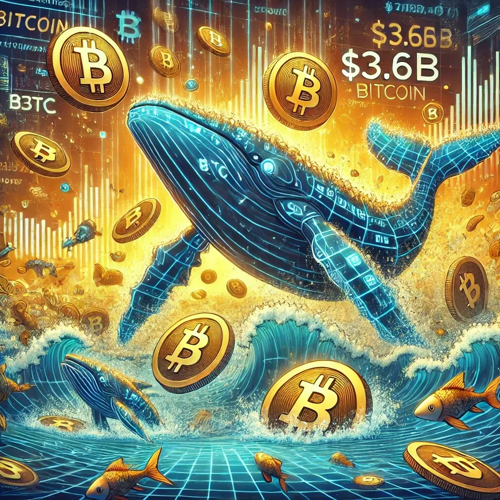 Whales Accumulate $3.6 Billion in Bitcoin in One Day